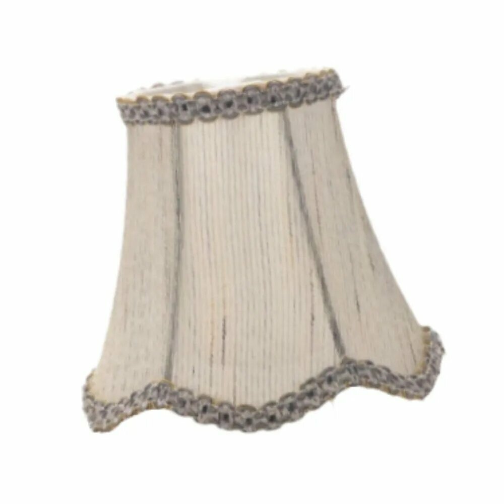 Тканевый абажур для люстры и бра, сменный плафон для создания мягкого рассеянного света, декоративный чехол на клипсе 8x13x12 см