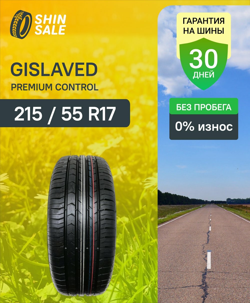 Летние БУ шины Gislaved Premium Control 215/55 R17 без пробега T0162842
