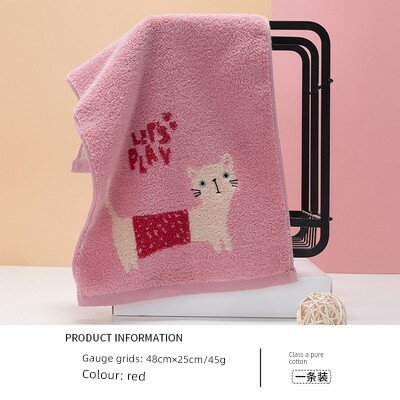Детское маленькое полотенце из чистого хлопка золотого размера с рисунком кота, детское банное полотенце, мягкое и