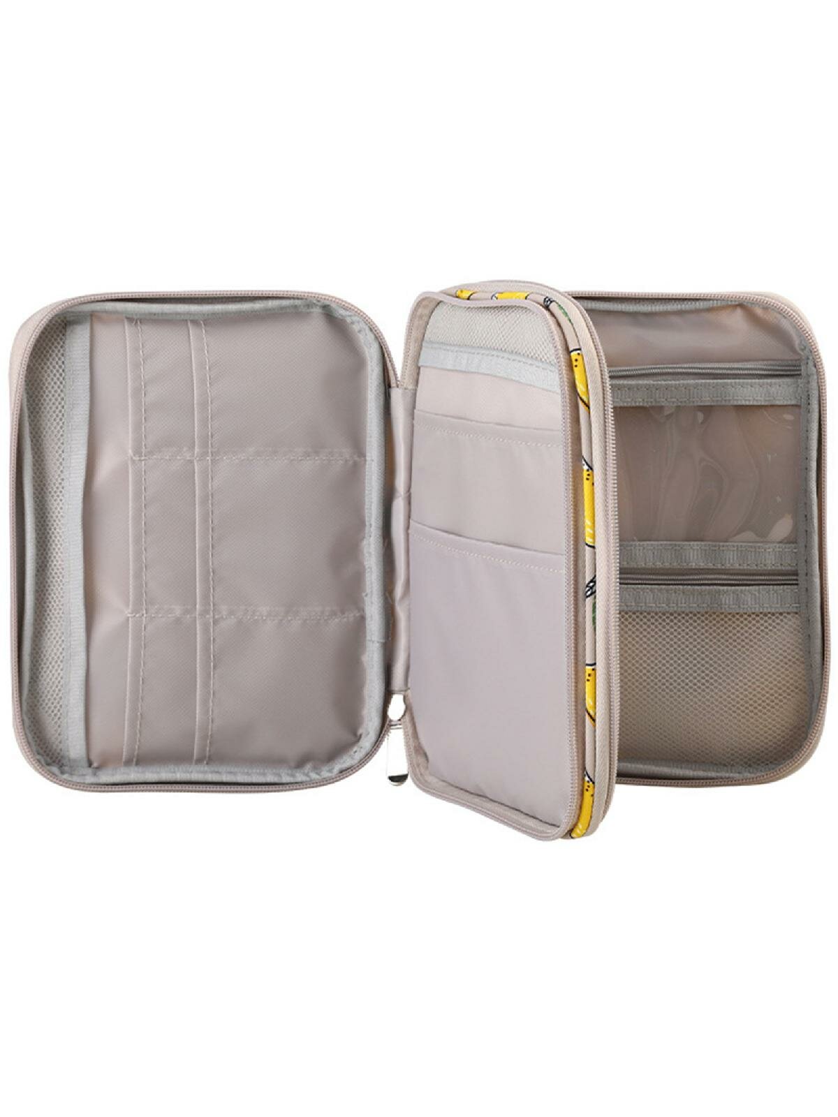 Чехол для органайзера для вязания желтым лимоном, сумка для хранения спиц для женщин,