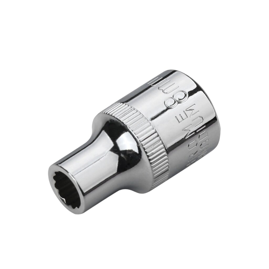 Сверхмощный 12-Точечный Короткий Торцевой Бит 1/2-дюймовый Привод 8-20 мм с Храповым Ключом для Ручного Инструмента для Ремонта Автомобилей