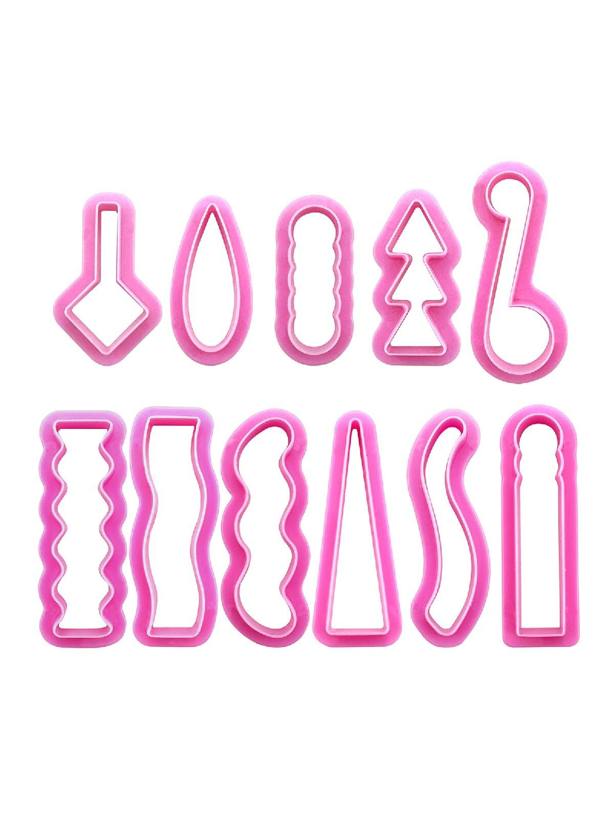 Резак для сережек из глины разной формы Формы для вырезания глиняных узоров