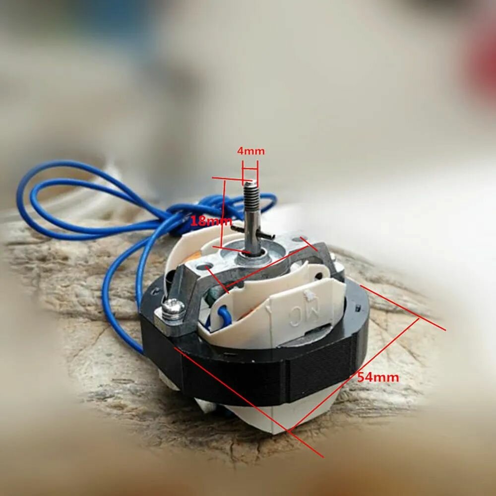 Асинхронный двигатель AC220V YJ58-12 заштрихованными полюсами для вентилятора, аксессуары для обогревателя