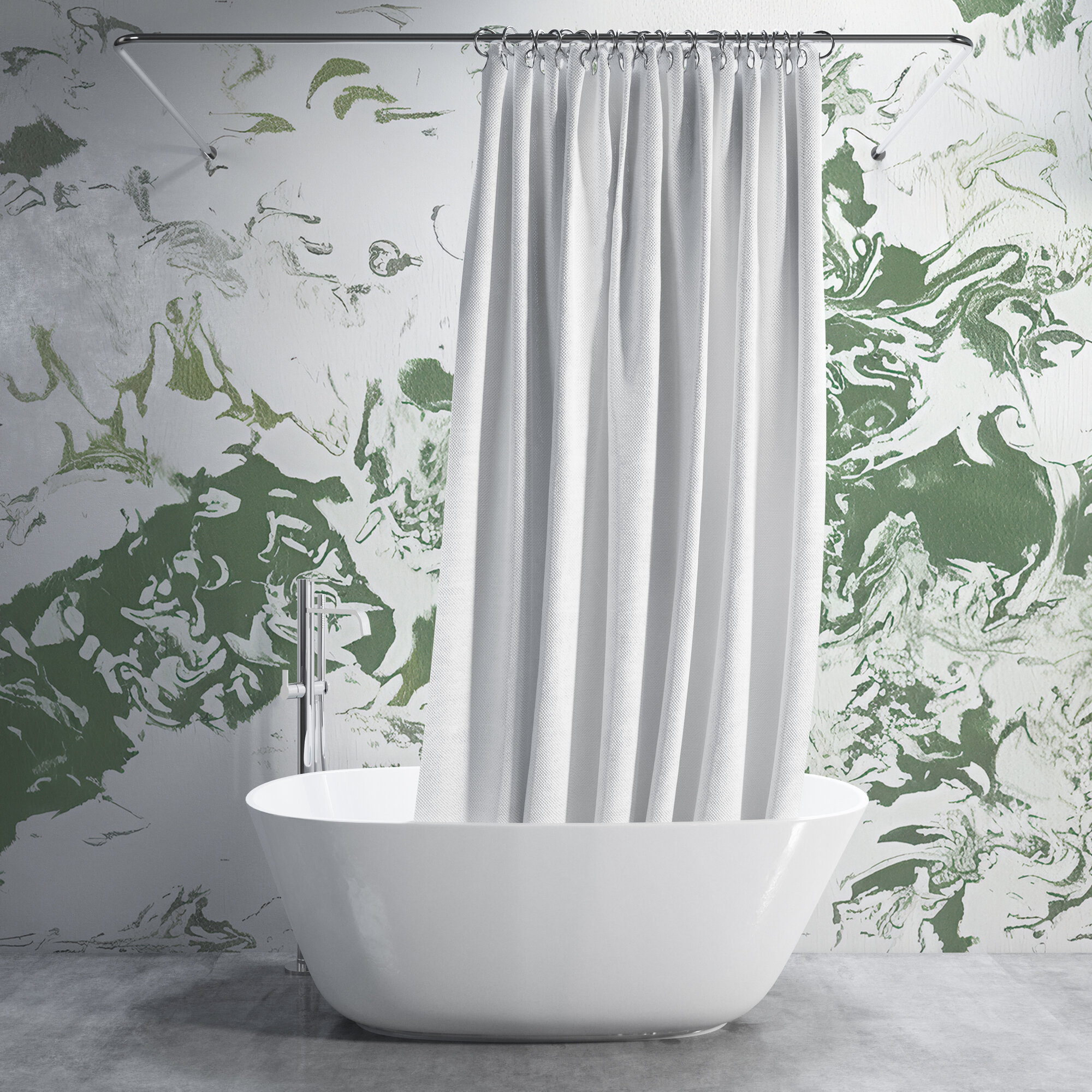 Гибкий мрамор "Уайт эмеральд" полотно №3; 1420х2850; 4,047 кв. м.