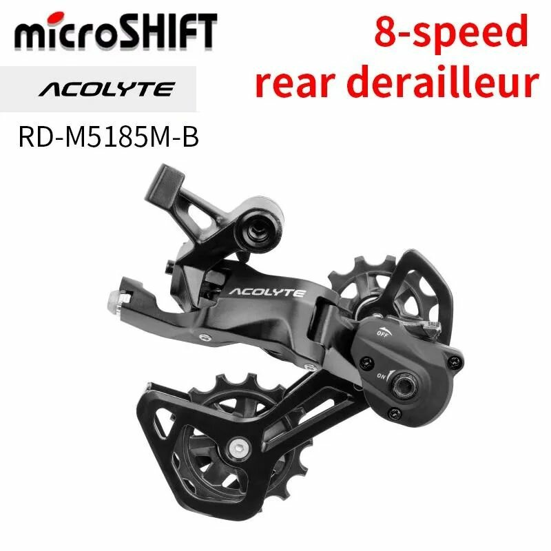 Microshift Задняя переключатель скоростей (8 скоростей) подходит для RD-M5185M-B