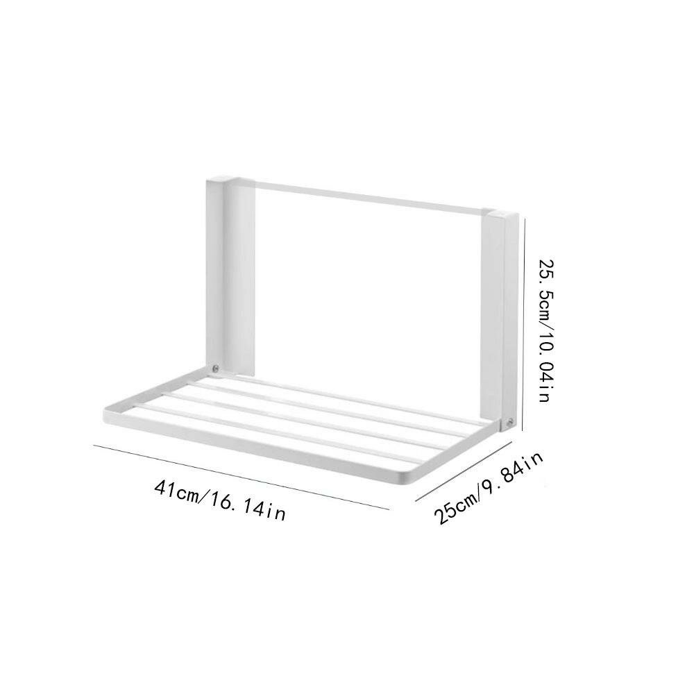 Магнитный складной стеллаж универсальный, стеллаж для стороны стиральной машины и холодильника, настенный стеллаж для ванной и балкона, для хранения, крепление на металлические поверхности, складной элемент, применение на кухне, в ванной, на балконе, для