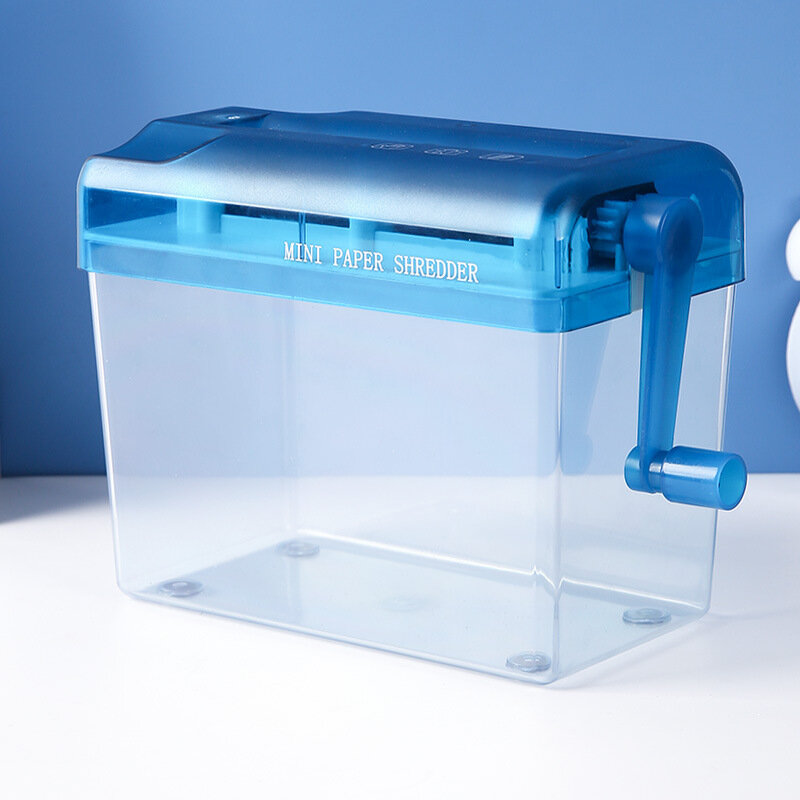 Ручной шредер для бумаги, мини-офисный, домашний, ручной инструмент для измельчения бумаги, ручной шредер, шредер для бумаги и карточек