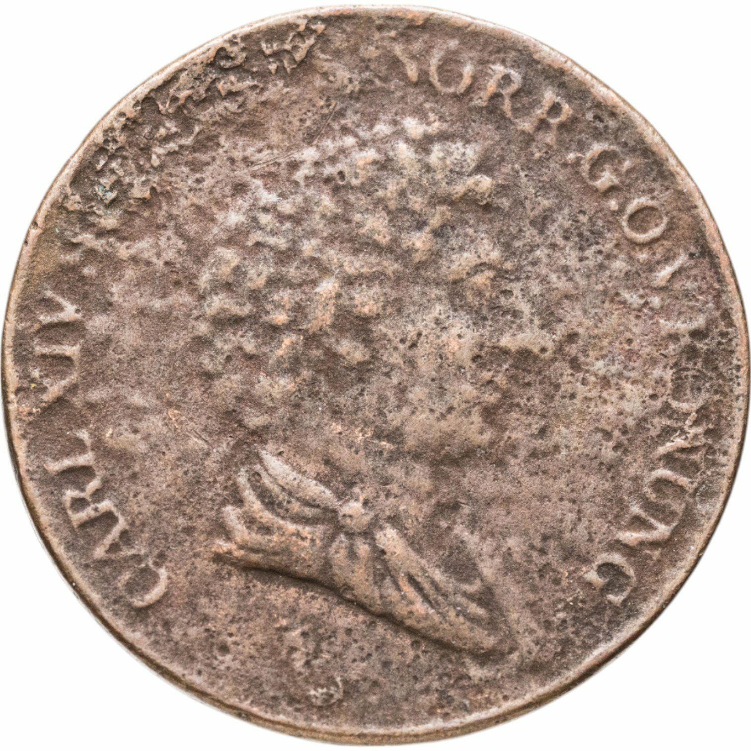 Швеция 1 скиллинг банко skilling banco 1836, Медь, в сохранности F