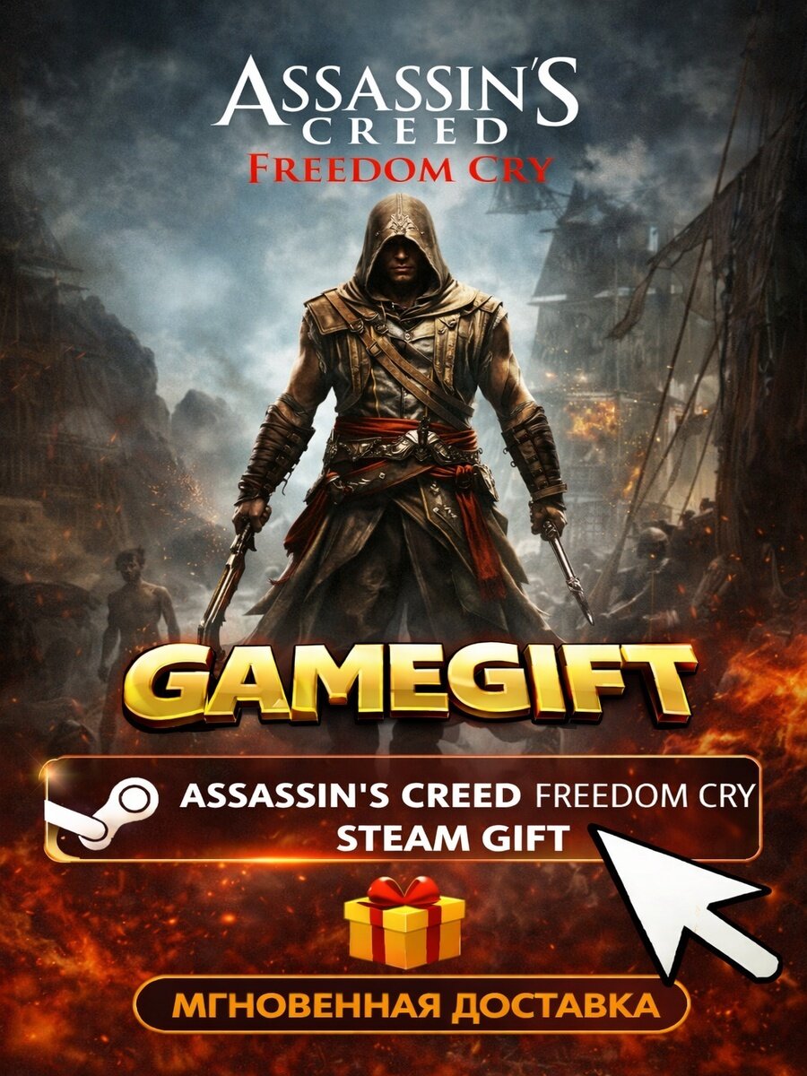 Игра Assassin's Creed Freedom Cry для STEAM ПК (PC) | Страна активации - Япония | Подарком на Ваш аккаунт | Автовыдача