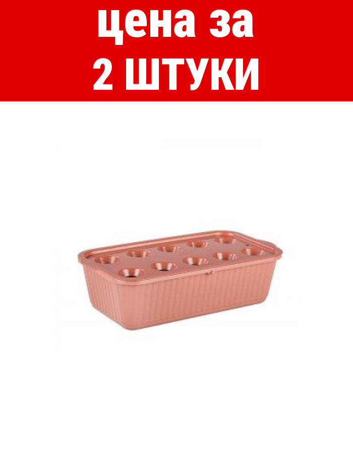Комплект 2 шт, лоток для выращивания зеленого лука коричневый альтернатива