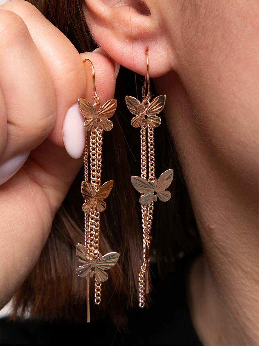 Серьги цепочки