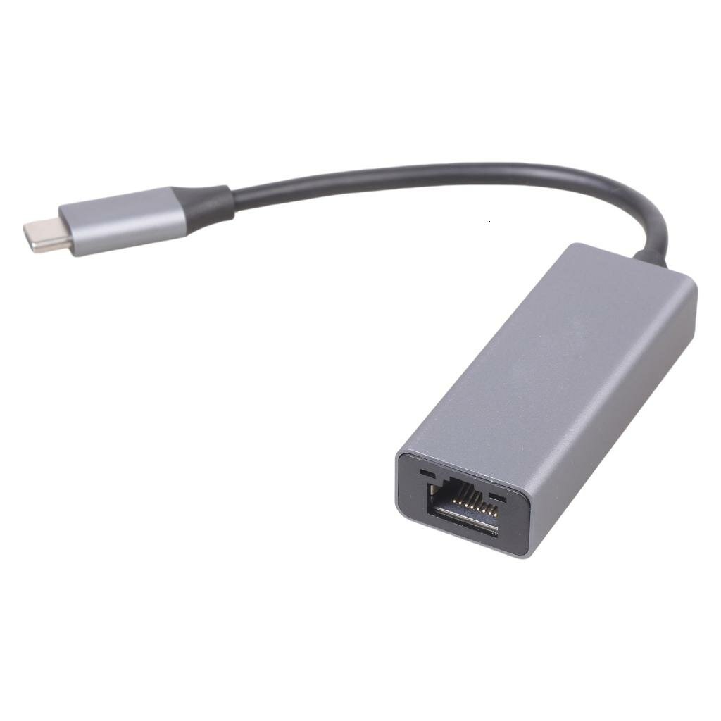 10 Гбит/с адаптер USB C к RJ45 Ethernet алюминиевый гигабитный порт Высокоскоростная передача данных для портативных ПК