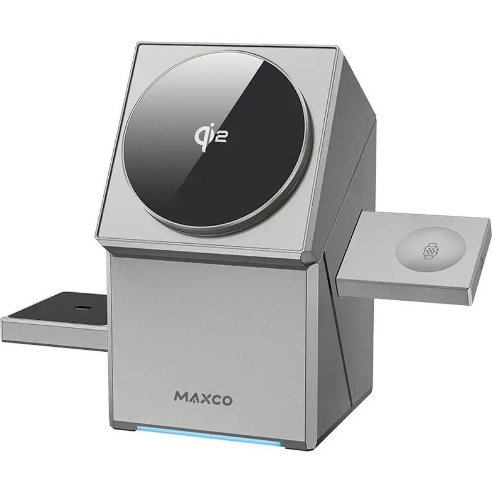 MAXCO Qi2 WM11 3 В 1 Беспроводное Зарядное Устройство Подставка Магнитная 15 Вт Быстрая Зарядка