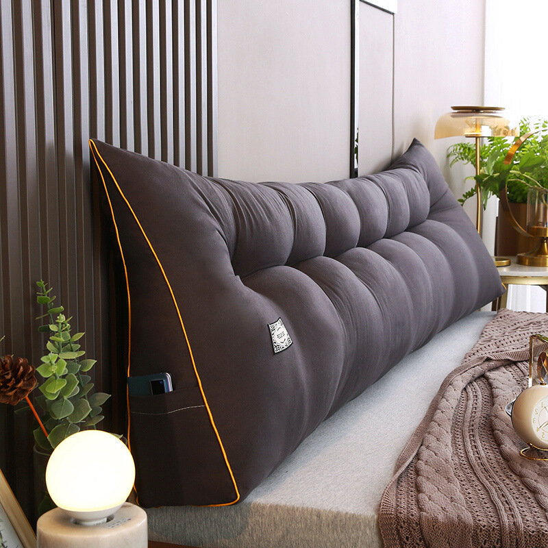 Подушка для кровати, длинная подушка для дивана, подушка для спальни, татами, мягкая упаковка, треугольная поддержка для талии, общежитие, односпальная, двуспальная, простая, строгая
