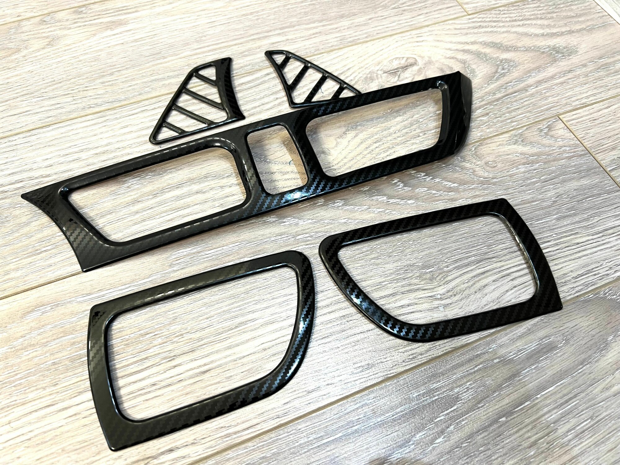 Карбоновые накладки на воздуховоды из нержавеющей стали для Киа Рио 3 - Kia Rio 3 2011-2017