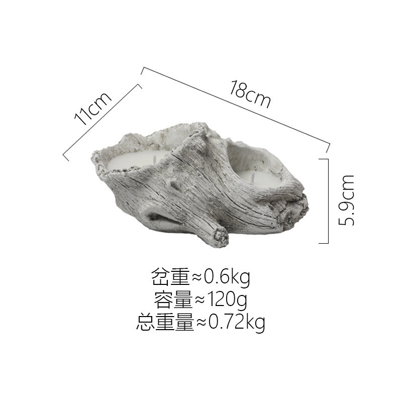 Винтажная антикварная простая керамическая домашняя ароматическая свеча, пустой подсвечник, украшение, контейнер для соевого воска, неправильной формы