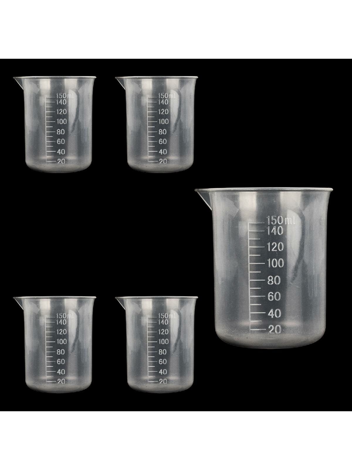 Мерные стаканы Лабораторные градуированные мензурки Стакан для смешивания Градуированный мерный стакан