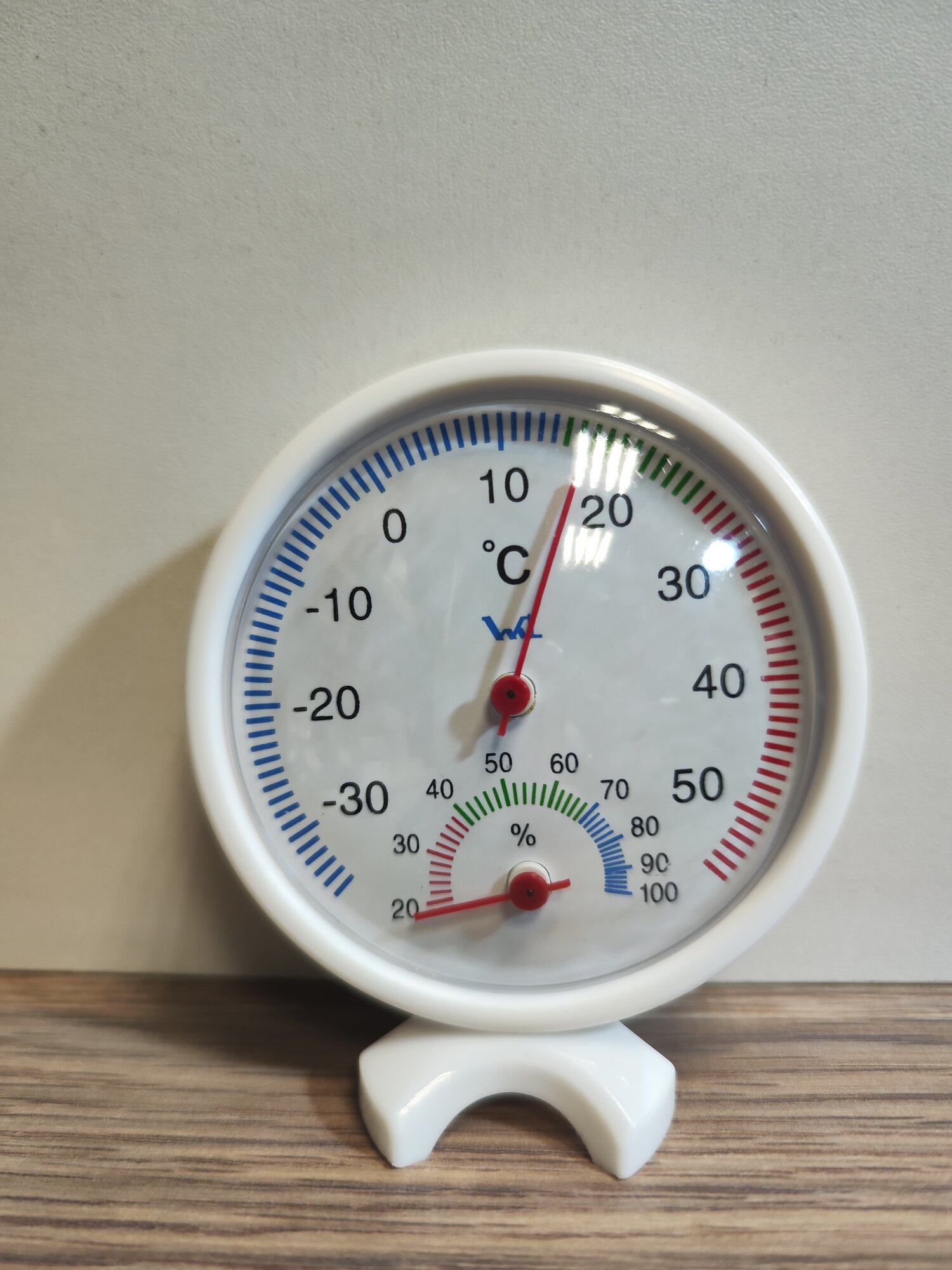 Термогигрометр ТГК-2 Стеклоприбор, биметаллический, белый, пластик