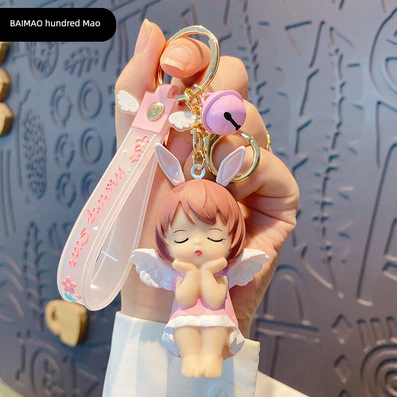 Оригинальный брелок для ключей Annie Baby для женщин, изысканный кулон для ключей, модный аксессуар для рюкзака,