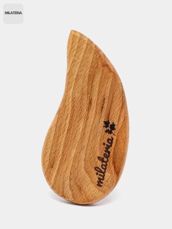 Массажный скребок гуаша, для массажа рук, лица и тела, из дерева