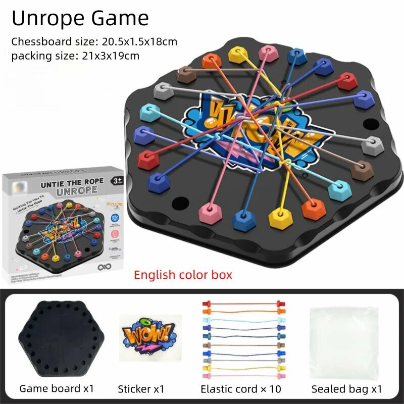 Детская Настольная Игра — Головоломка «Разгадай Узлы», Развивающая Игра Для Совместных Занятий Родителей И Детей
