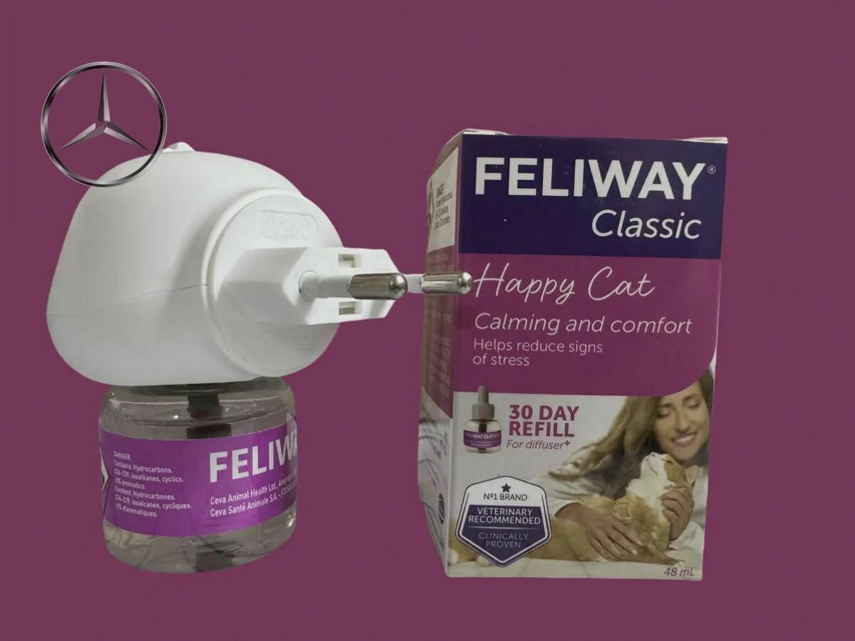 Антистресс-комплект для кошек: Диффузор + 48 мл феромонового раствора (4 недели действия)