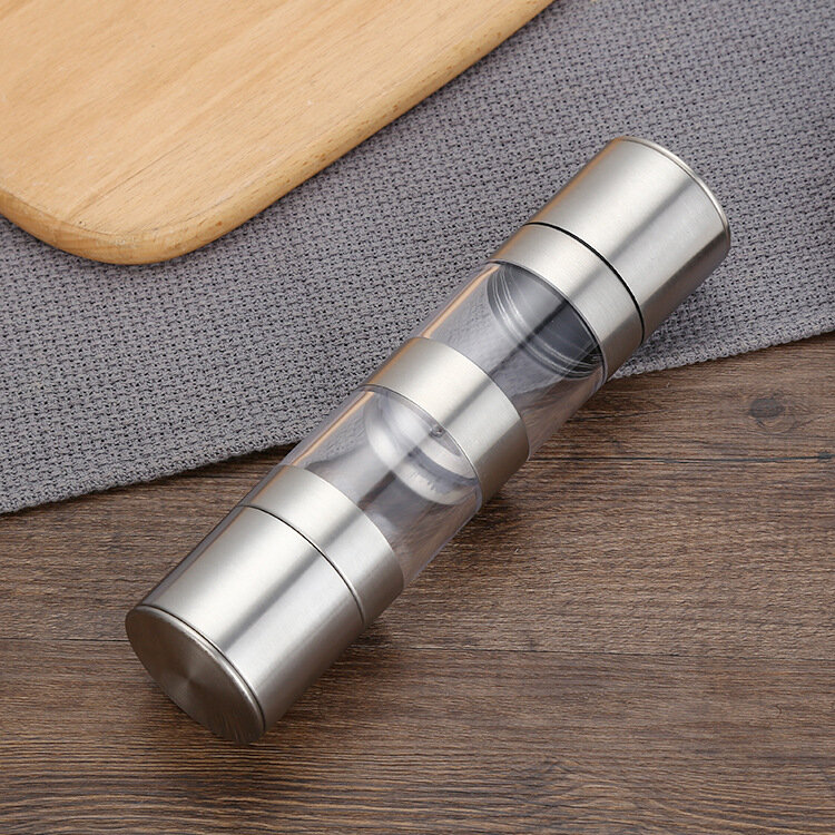 Домашняя мельница для перца компактная и удобная, свежемолотый черный перец, банка для приправ, ручная мельница из нержавеющей стали, стеклянная бутылка