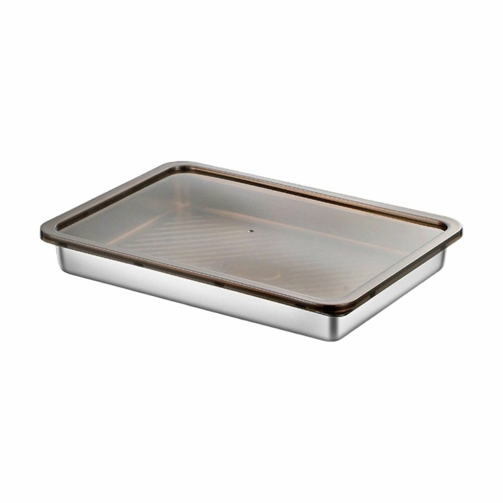 Дополнительный герметичный лоток из нержавеющей стали 304 с крышкой для хранения в свежем виде и замораживания