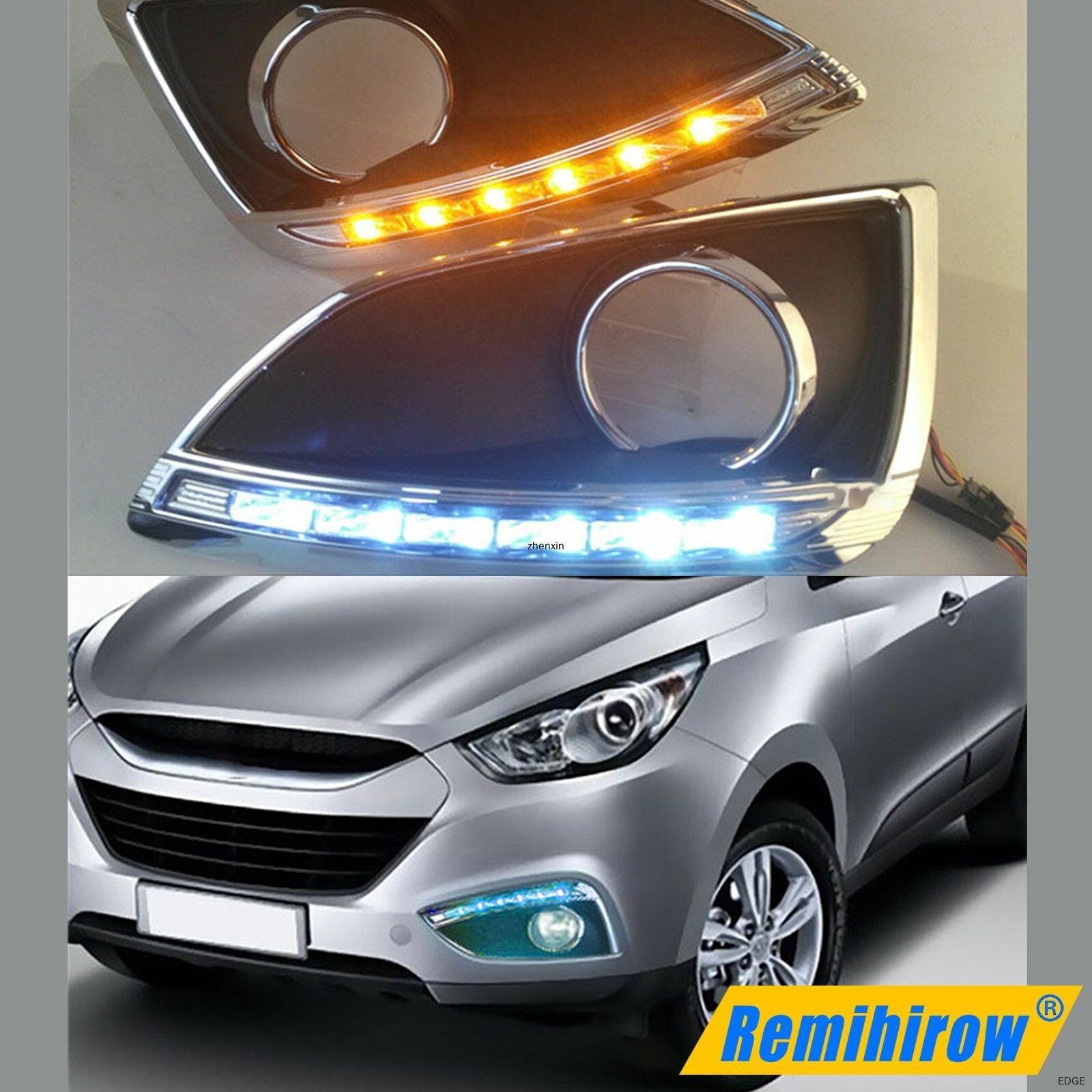 Фары автомобильные, 2 шт, арт. DRL-Hyundai ix35 2009-2015