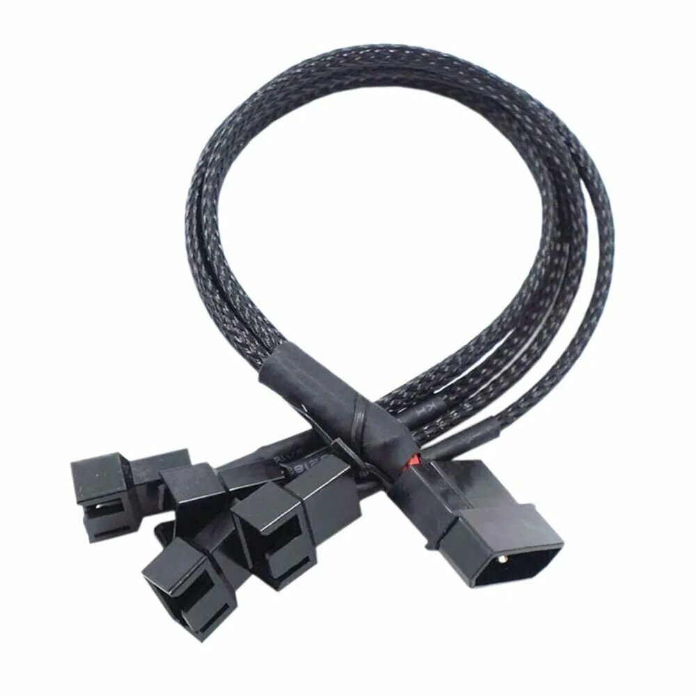 12V 4pin IDE Molex 4-портовый разъем питания 3Pin/4Pin Кабель-разветвитель охлаждающего вентилятора