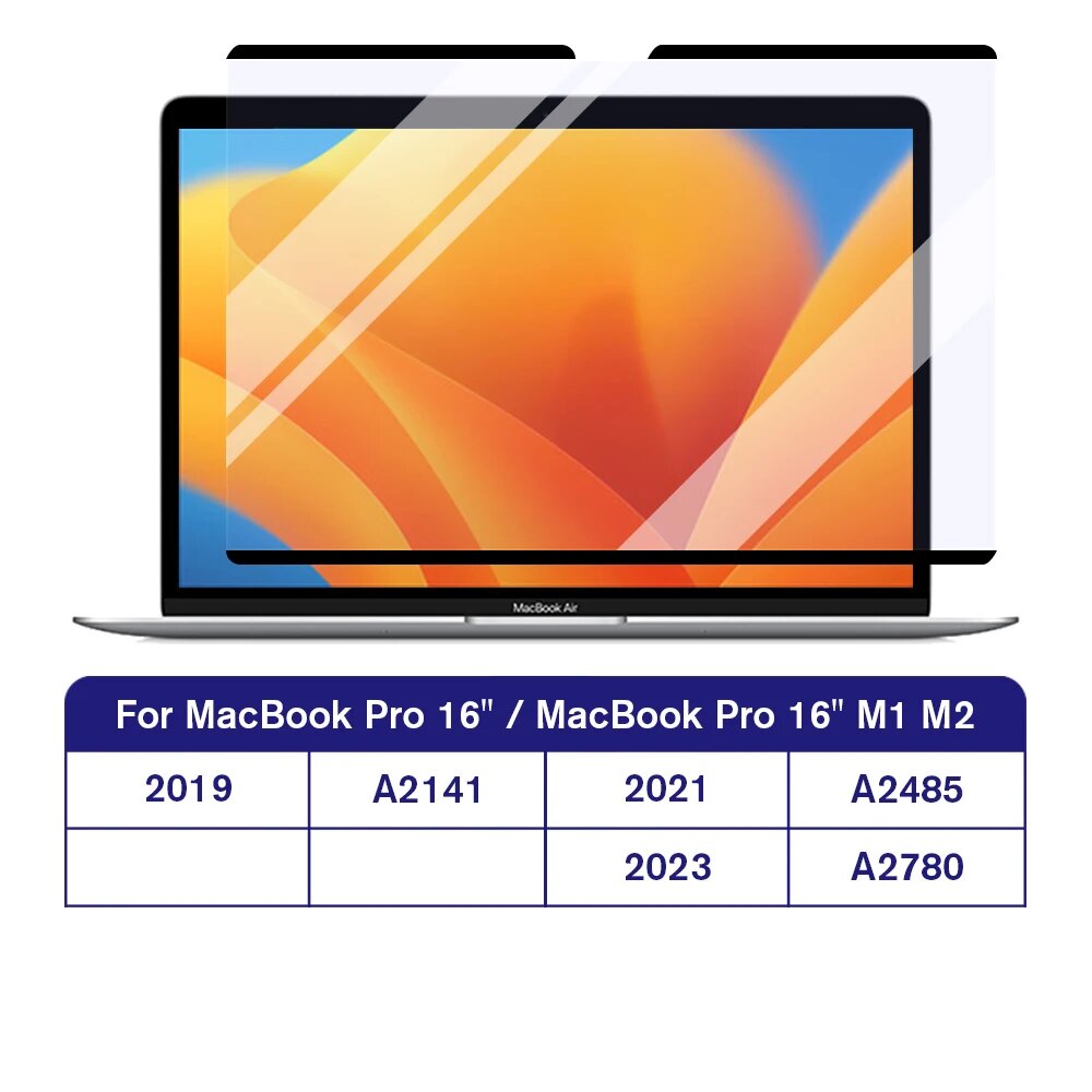 Магнитная защитная пленка для экрана Macbook Pro 16.2 2019-2023