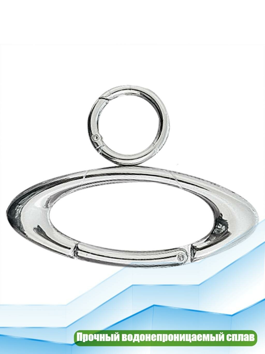 Овальный карабин для ключей и сумки, Стиль 2