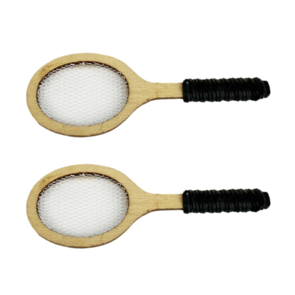 Мини-деревянная теннисная ракетка, Детский аксессуар для ролевых игр в Модельном Доме