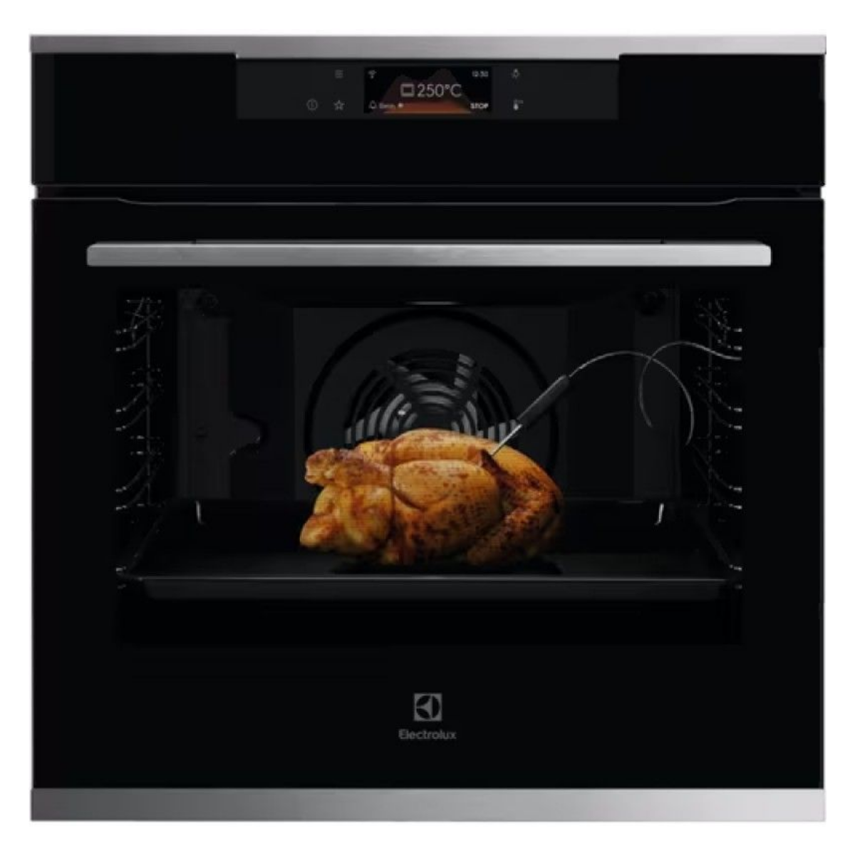 Встраиваемый духовой шкаф Electrolux KOEBP39WX, чёрный/нержавеющая сталь, электрический