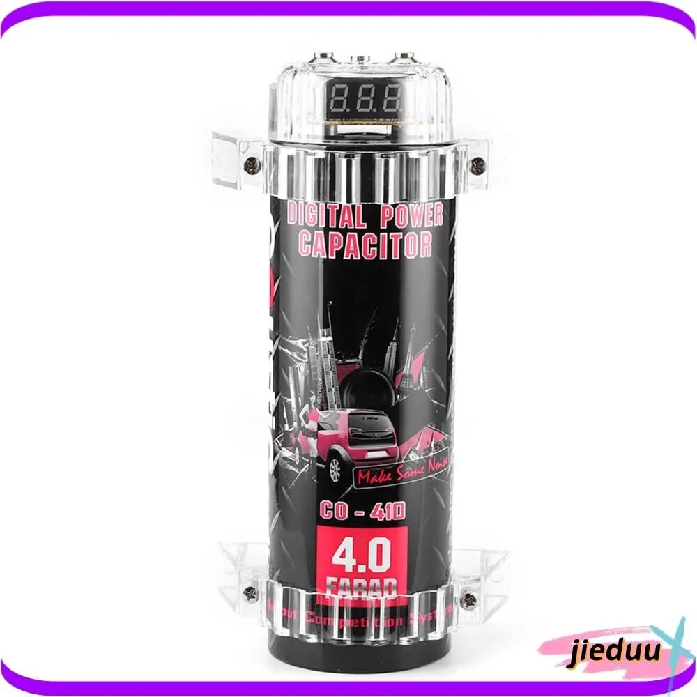 JuTongGuoJi Автомобильный конденсатор 4.0 Farad Digital Power Compacitor