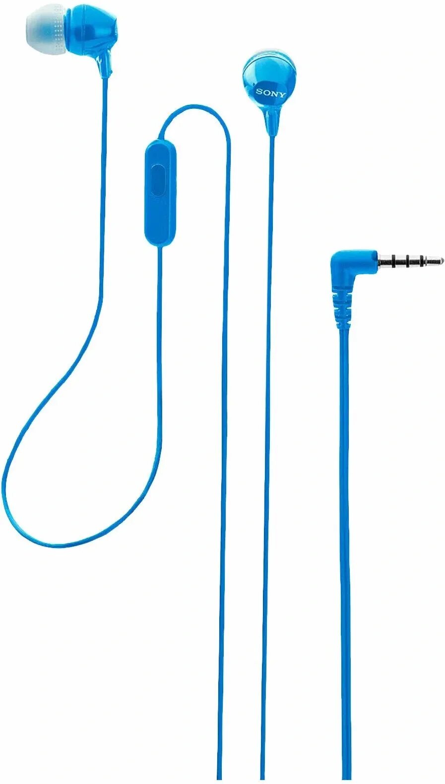 MDREX14APLIZIN / Наушники Sony MDR-EX14AP, внутриканальные, синий (mdrex14aplizin)