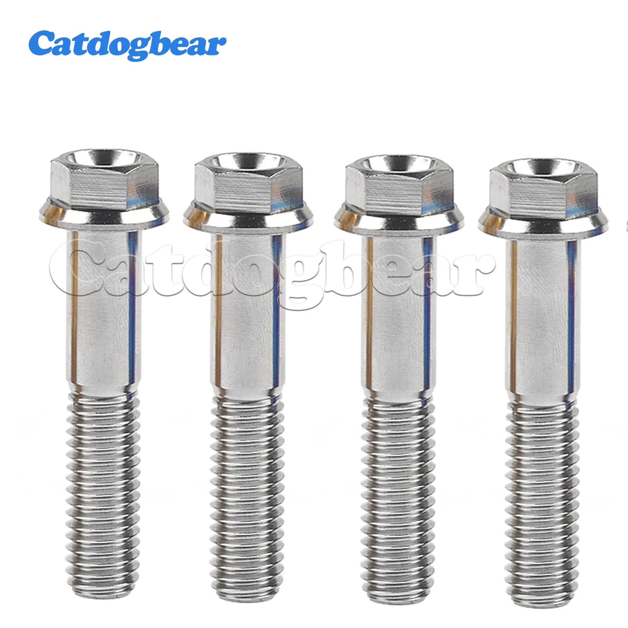 Catdogbear титановые болты M8X15 4 шт. Silver, 45mm