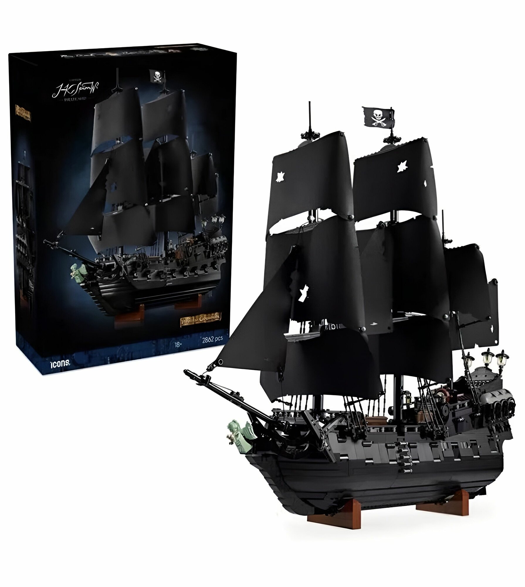 Конструктор Черная Жемчужина / Пиратский корабль капитана Джека Воробья / 2862 детали