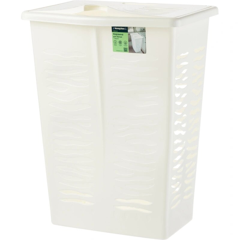 Корзина для белья Keeplex Regular 42л 39,8х29,9х53,7см белое облако