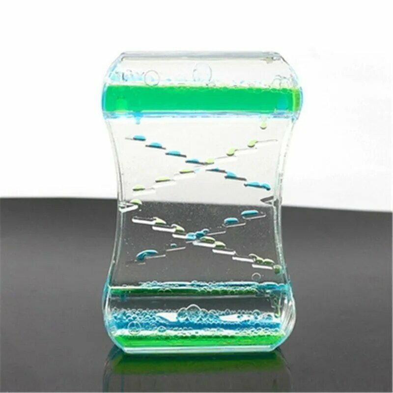 Эксклюзивные водяные капли в синезеленых песочных часах