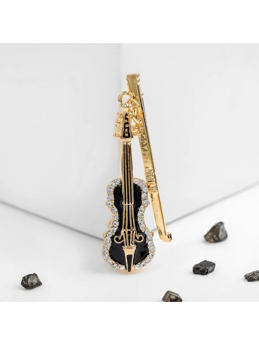 Брошь, эмаль, стразы