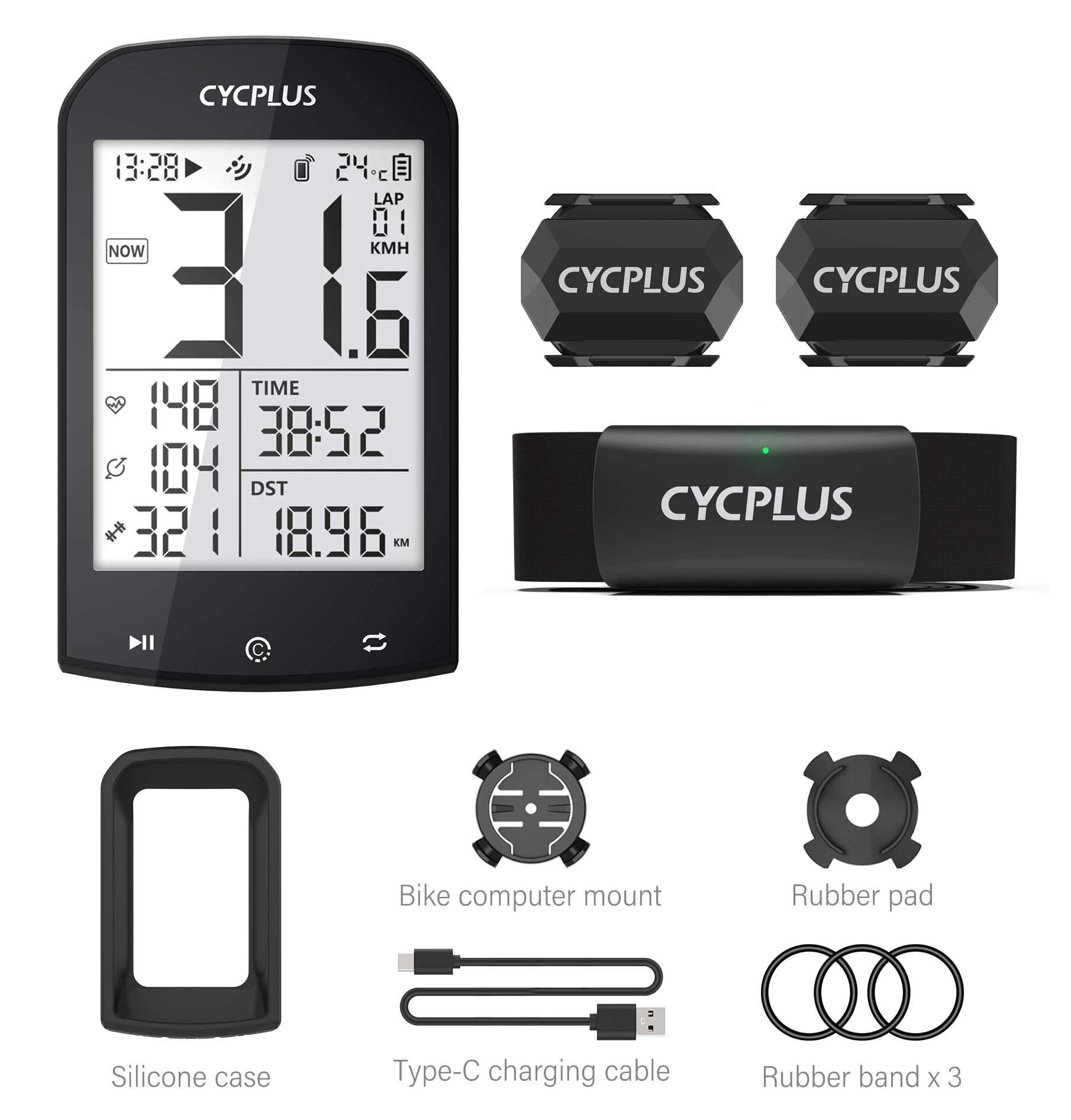 CYCPLUS Датчик сердечного ритма ANT+ BLE GPS with H2 C3 C3
