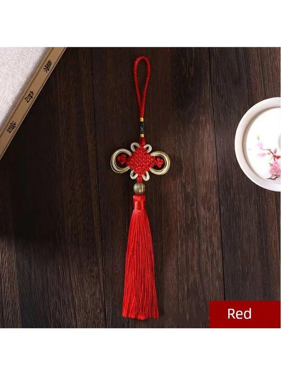 Плетеная корзина - Красный китайский узел