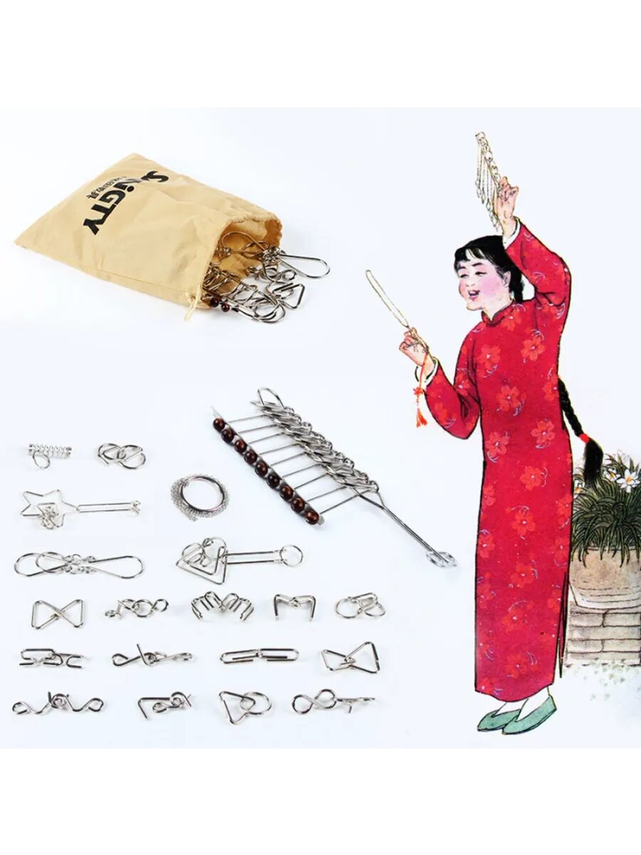 Китайская головоломка (серия Nine, 20 шт, с обучением)