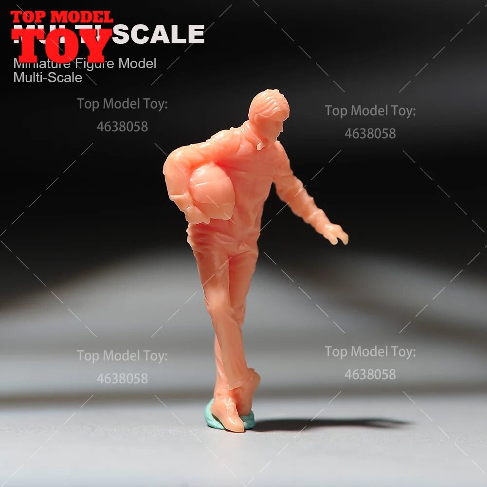 Фигурки мотоциклистов и гонщиков MAK 1/87 1/64 1/43 Unpainted Boy-A, 1 to 87