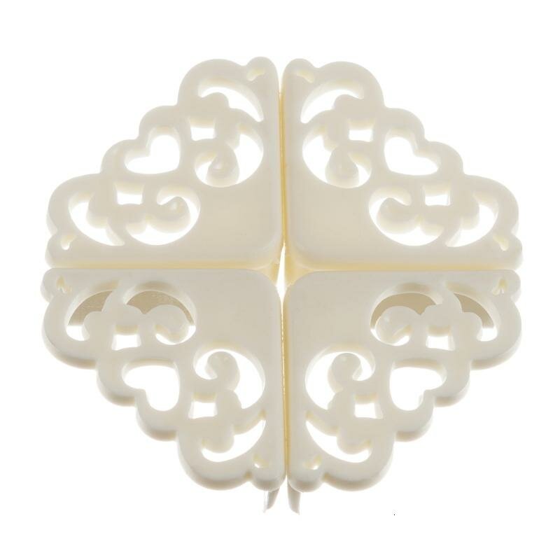 Силиконовые защитные уголки для столов (4 шт.), Белый