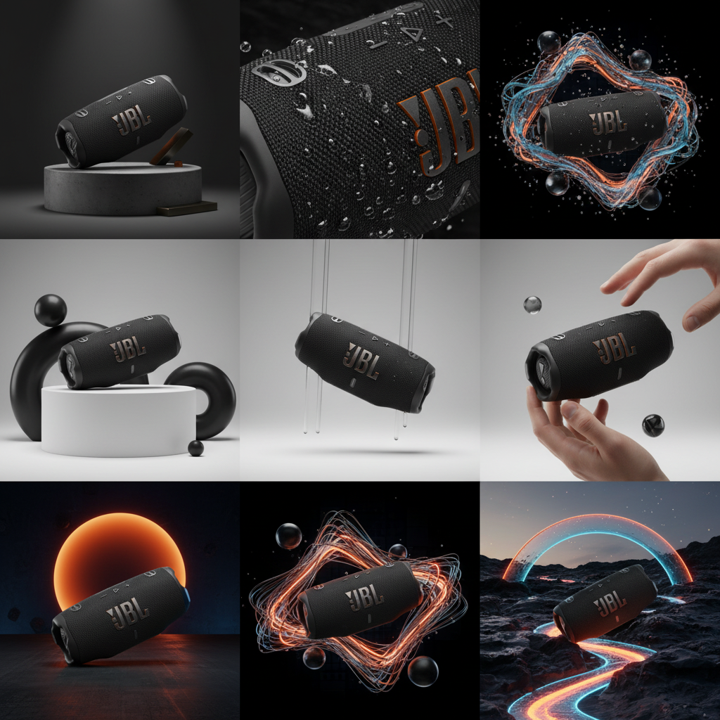 Колонка JBL Charge 6 черная, 45 Вт, IP67, Bluetooth 5.3, 20 ч работы, Powerbank