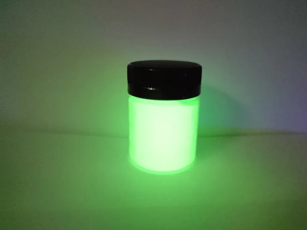 Люминофор светящийся порошок Жёлто-зелёный последнего поколения 100 гр.