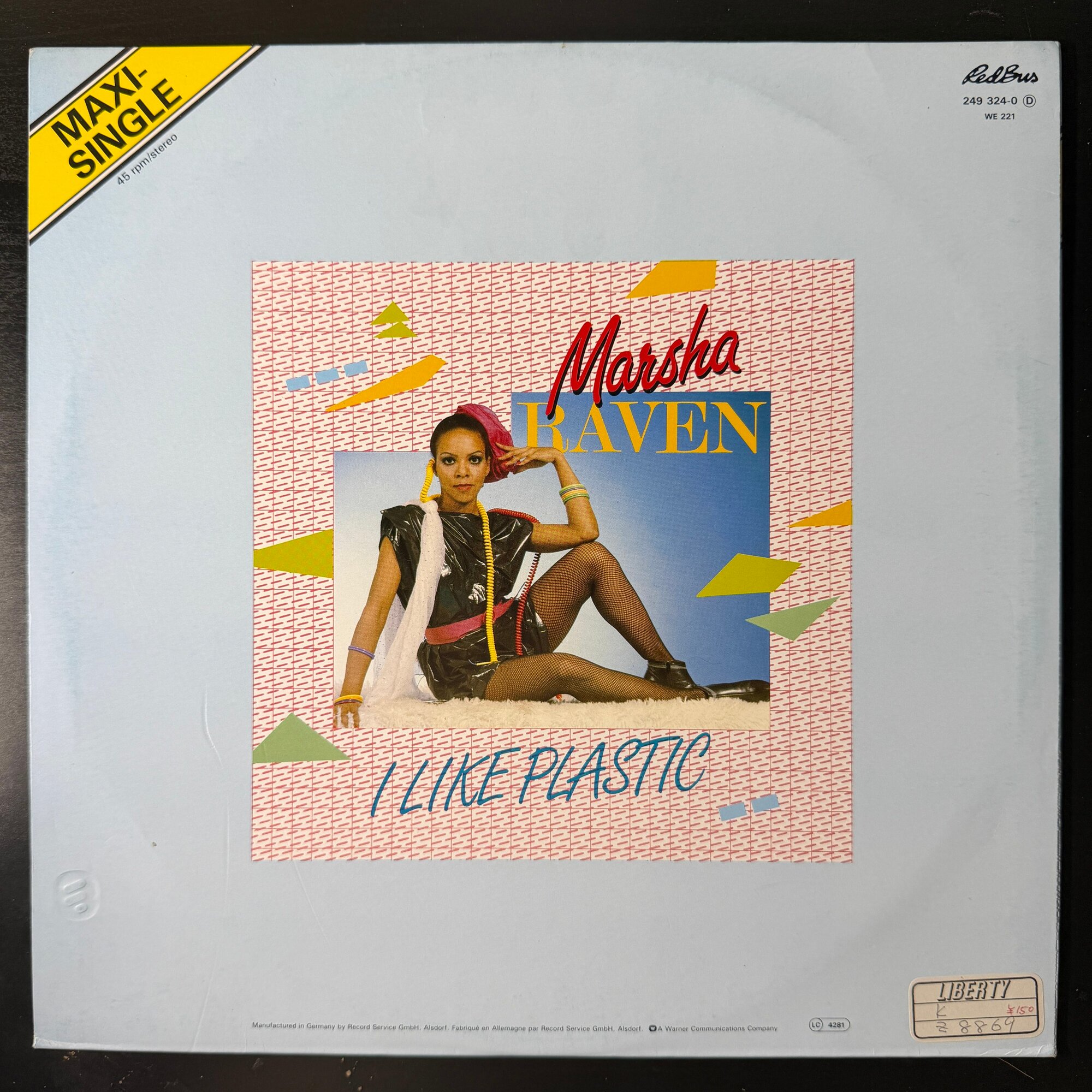 Виниловая пластинка Marsha Raven I Like Plastic (Голландия 1982г.) 12", 45 RPM