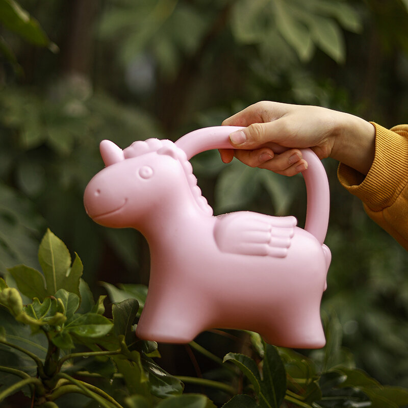 Детская развивающая лейка для полива с мультяшным дизайном (слон/динозавр), усиленный пластик, эргономичная ручка, игрушка для воды в саду и дома